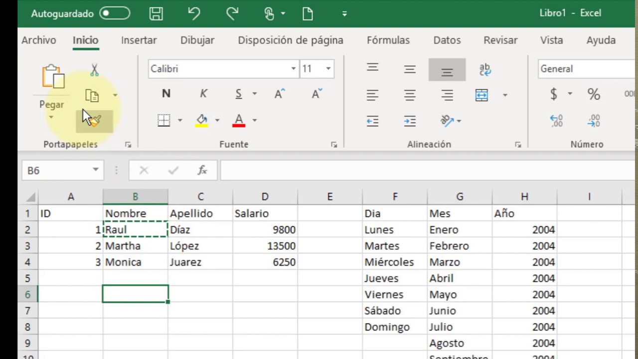 Curso de Excel 2 de 9 - Básico a Avanzado. Ingresando Información ...