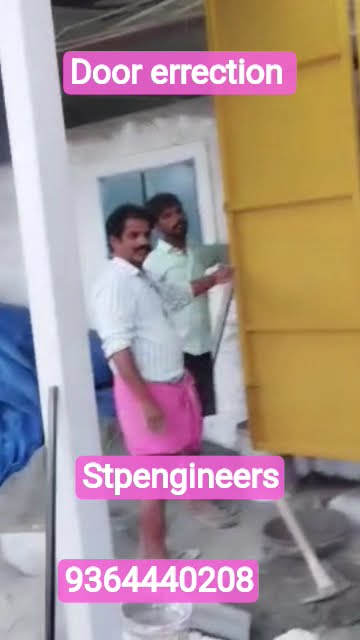 door errection and fabrication - YouTube