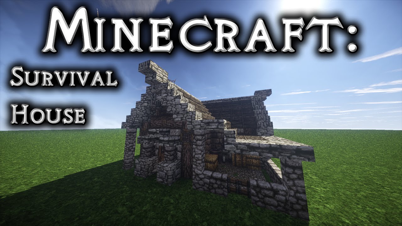 Minecraft: Simple Survival House Tutorial - YouTube