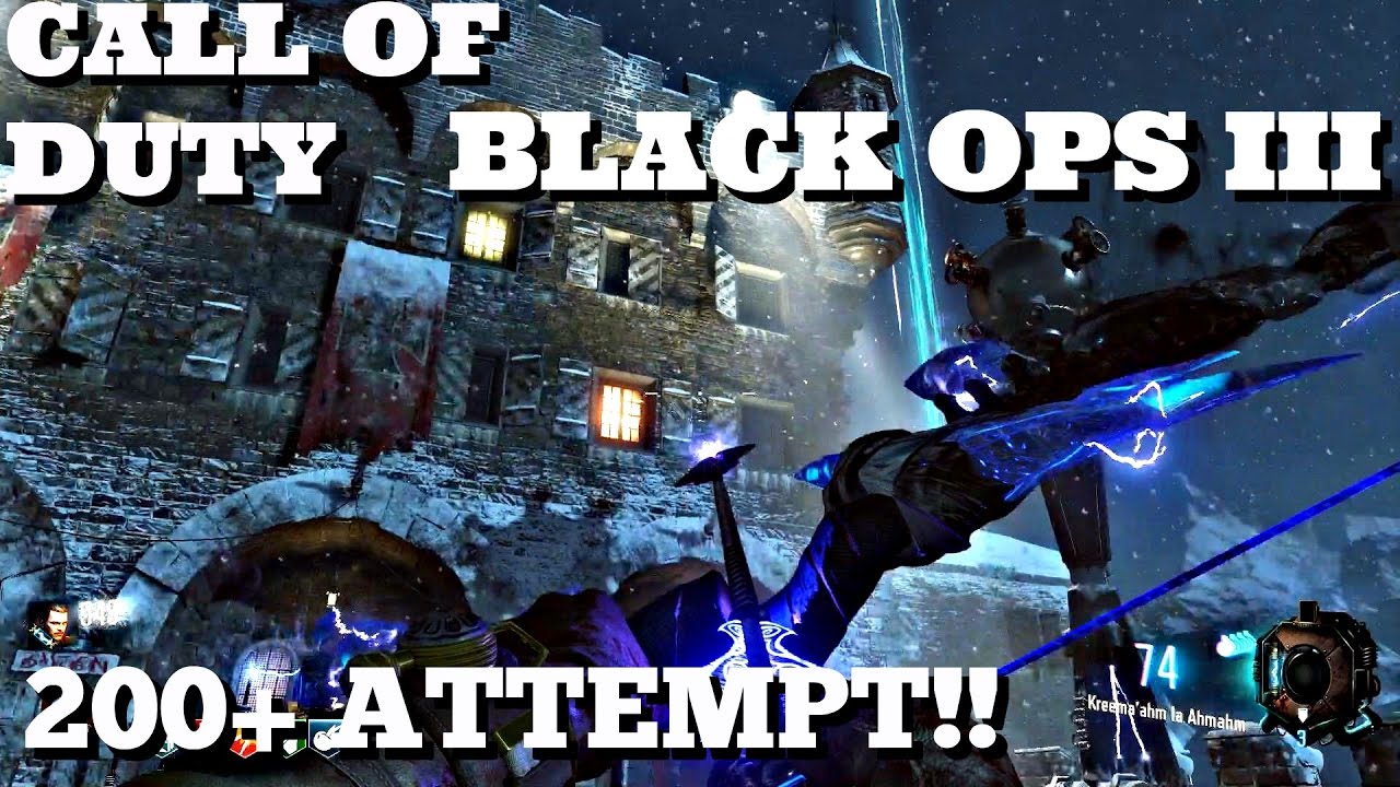 Black Ops 3 "DER EISENDRACHE" ROUND 200+ ATTEMPT (LIGHTING BOW ONLY ...