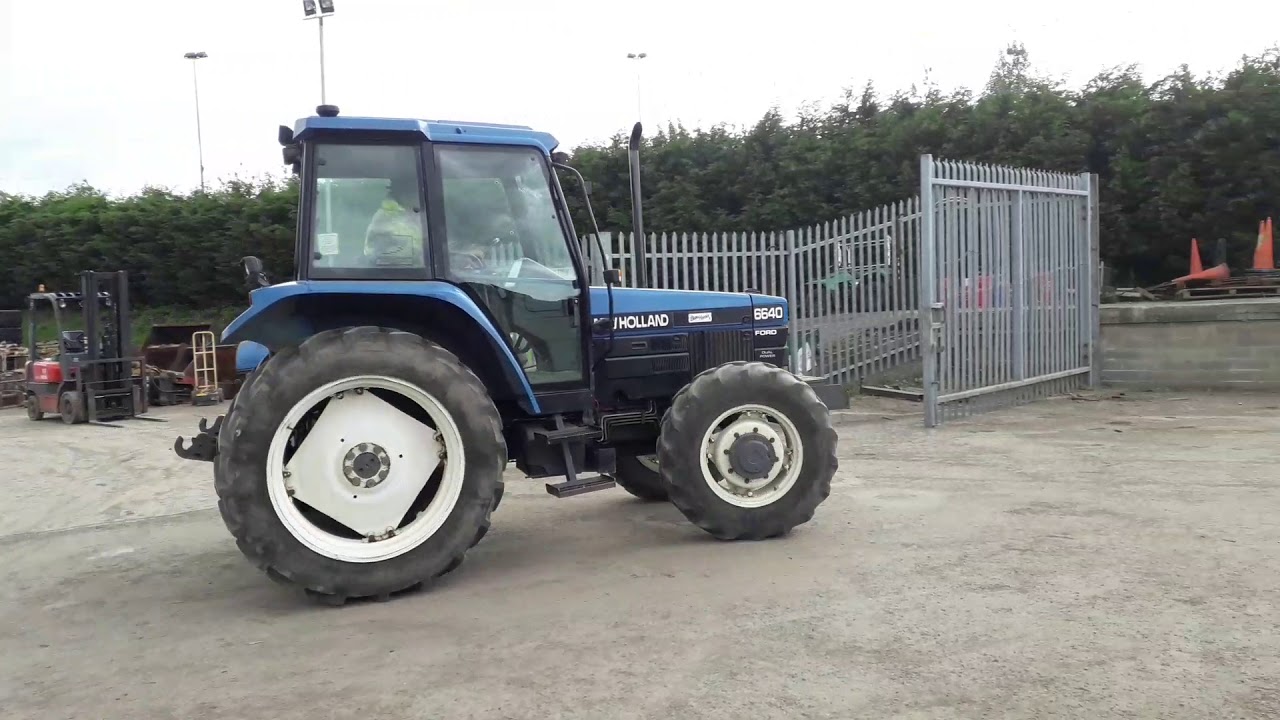 New Holland 6640 4wd tractor. Auction Lot 3112A - YouTube