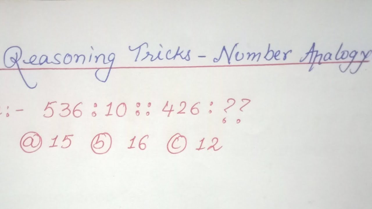 Reasoning Tricks - Number Analogy | SSC Reasoning Tricks 2024 # ...