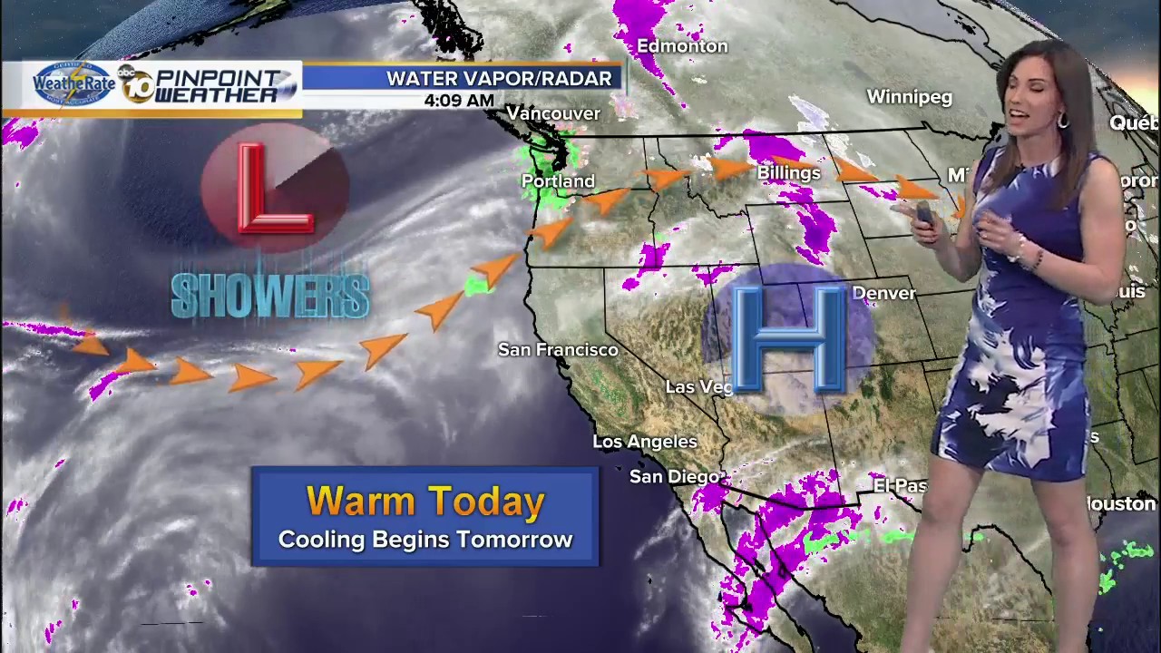 10News Pinpoint Weather with Meteorologist Megan Parry - YouTube