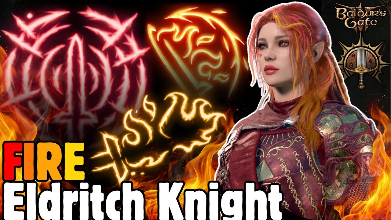 FIRE ELDRITCH KNIGHT FIGHTER BUILD in Baldur's Gate 3 - YouTube