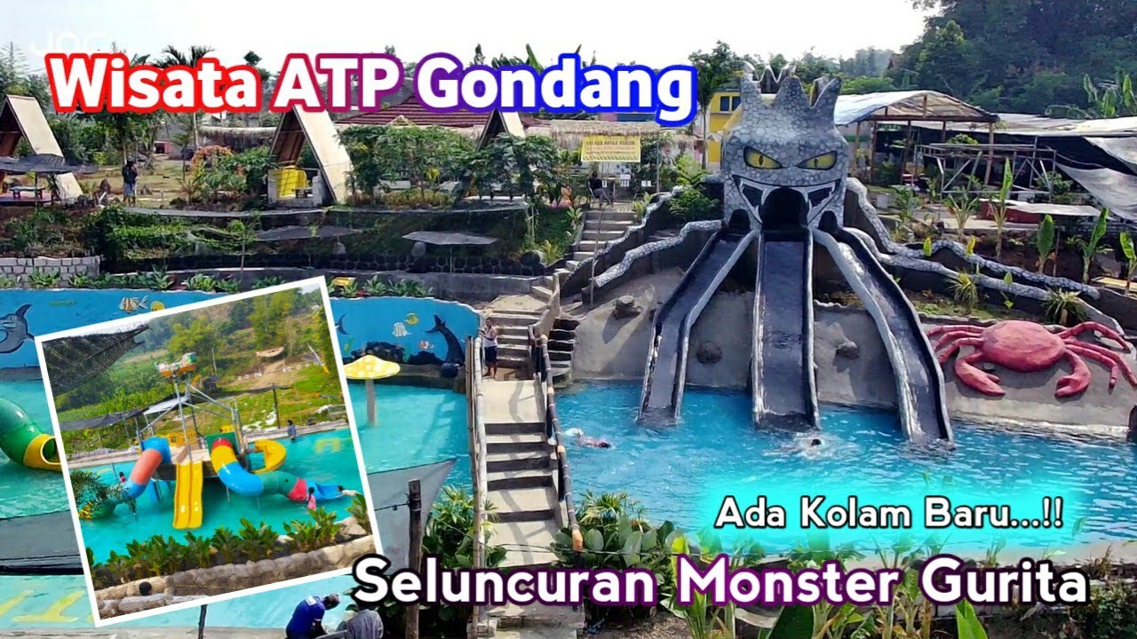 Wisata ATP Gondang || Kolam Renang Dengan Seluncuran Unik - YouTube