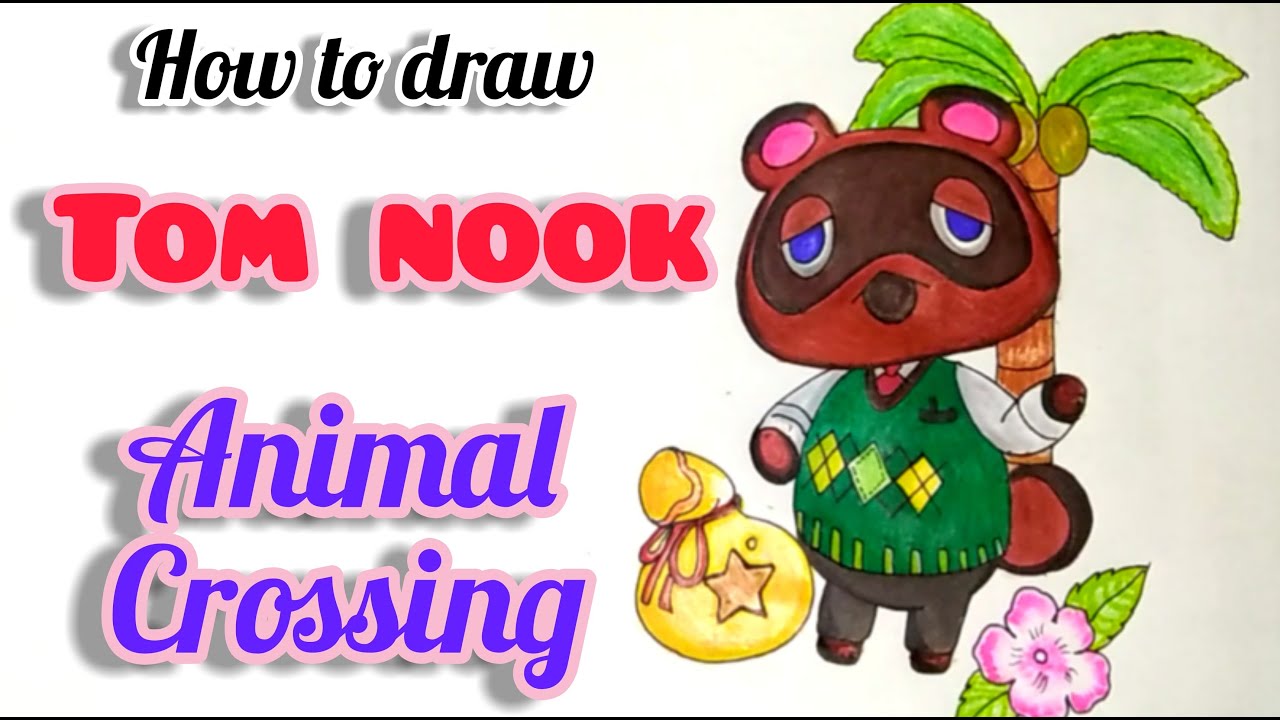 How To Draw So Cute Tom Nook from Animal Crossing New Horizon video ...