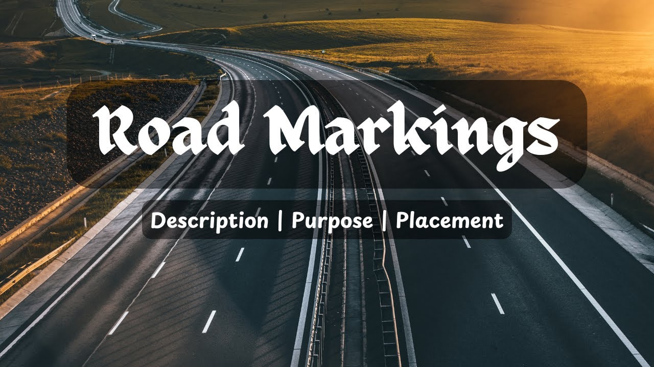 Types of road markings | Description | Purpose | Placement - YouTube