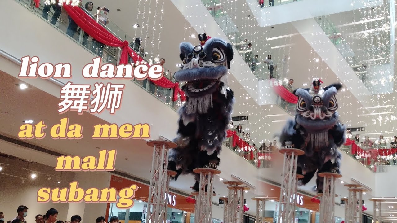 Lion dance at da men mall subang jaya 舞狮 (2024-1-28 ) - YouTube