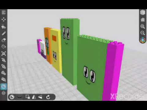 numberblocks draw bricks eight times table - YouTube