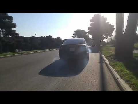 E55 AMG supercharger   Burnout, Drift, Donut, Sound