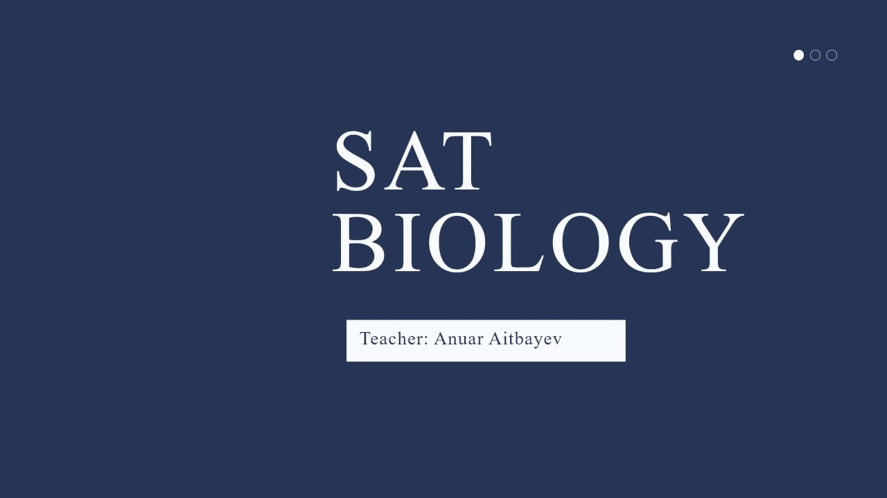 MUST WATCH | Crash Course "How to Get 800 in SAT Biology" | Lesson 1 ...