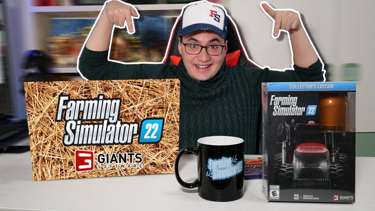 Unboxing FARMING SIMULATOR 22 Collector's Edition + Press Kit - YouTube