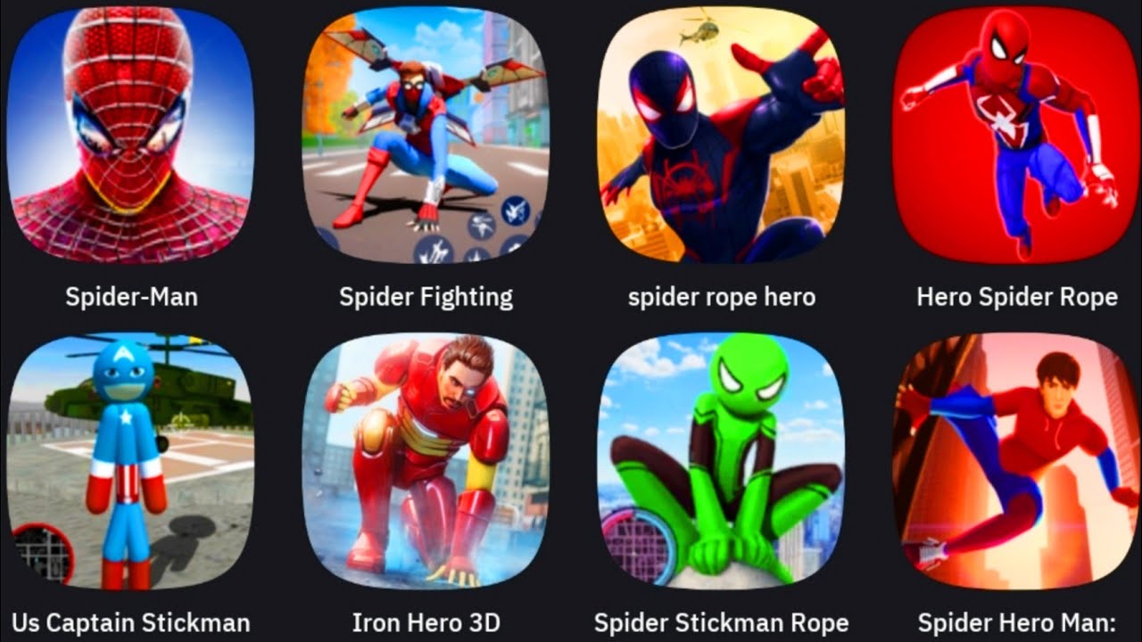 Spider-Man, Spider Fighting, Spider Rope Hero, Hero Spider Rope ...