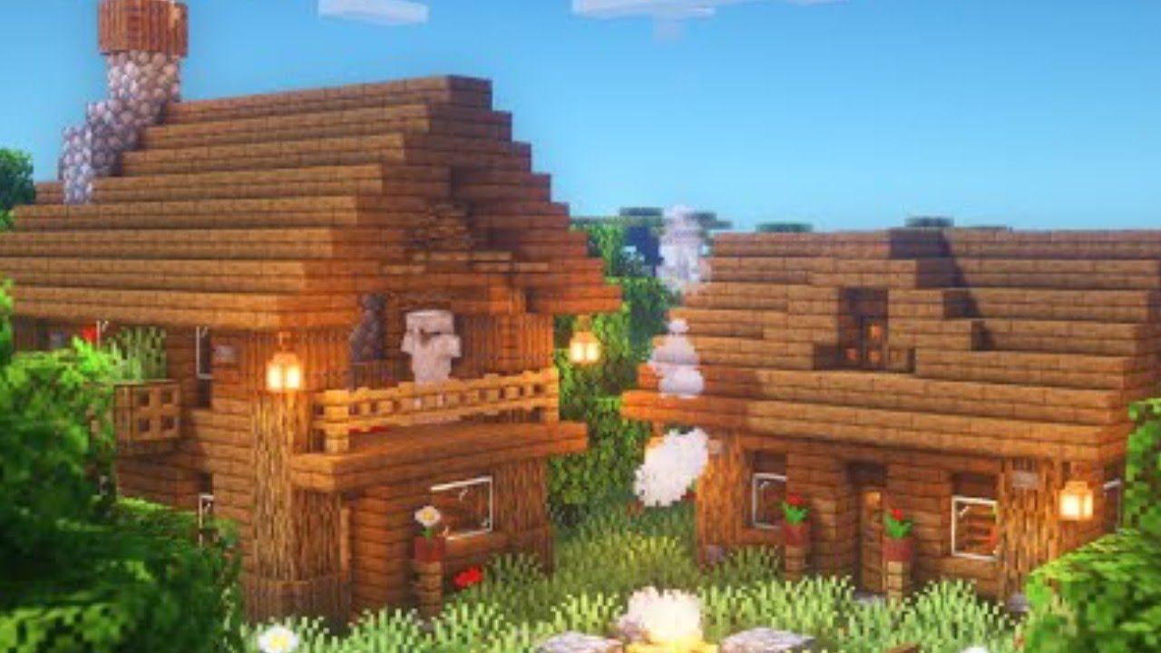 Minecraft: How to make a 2 player survival house. - YouTube