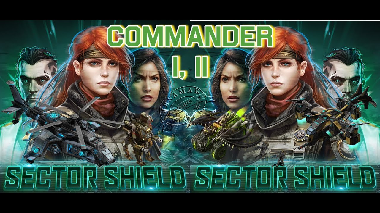 War Commander : Sector Shield : Commander I,II (2 way) - YouTube