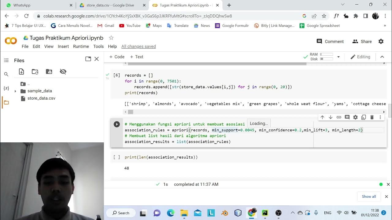 Implementasi Algoritma Apriori pada Python - YouTube