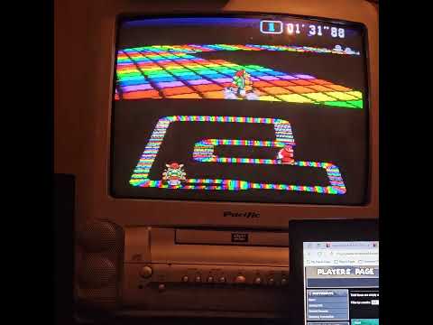 Super Mario Kart - NTSC - TT - Rainbow Road - Flap - 17"04 - YouTube