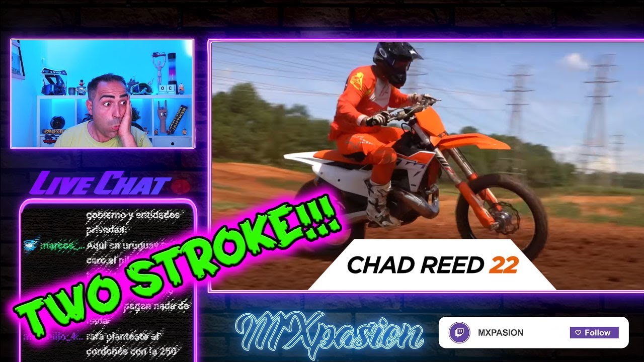 CHAD REED entrenando con la KTM 300 EFI TWO STROKE 💥 - YouTube
