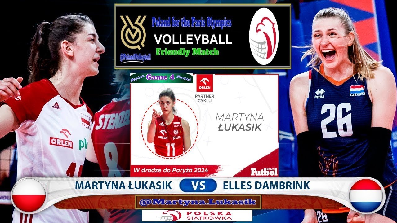 Martyna Lukasik and the Poland vs Netherlands Team for the Paris ...