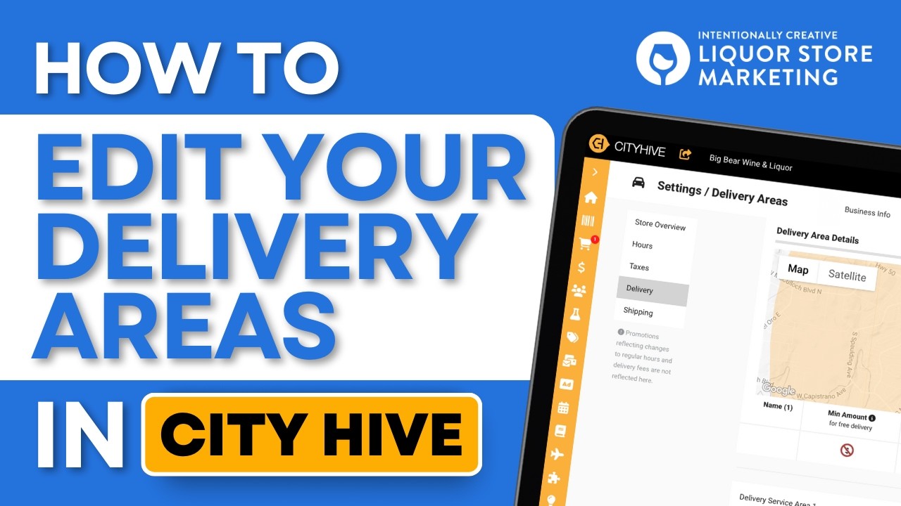 How to Edit Your City Hive Delivery Area - YouTube