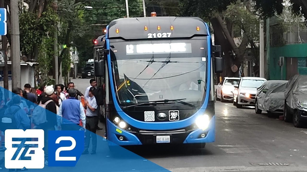 Trolebús CDMX - Línea 2 - De Metro Pantitlán a Metro Chapultepec ...