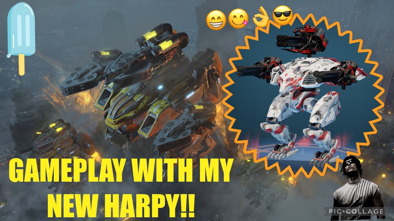 MY NEW KITSUNE HARPY GAMEPLAY!!! WAR ROBOTS UPDATE 8.0 😁🤩😋😎 - YouTube
