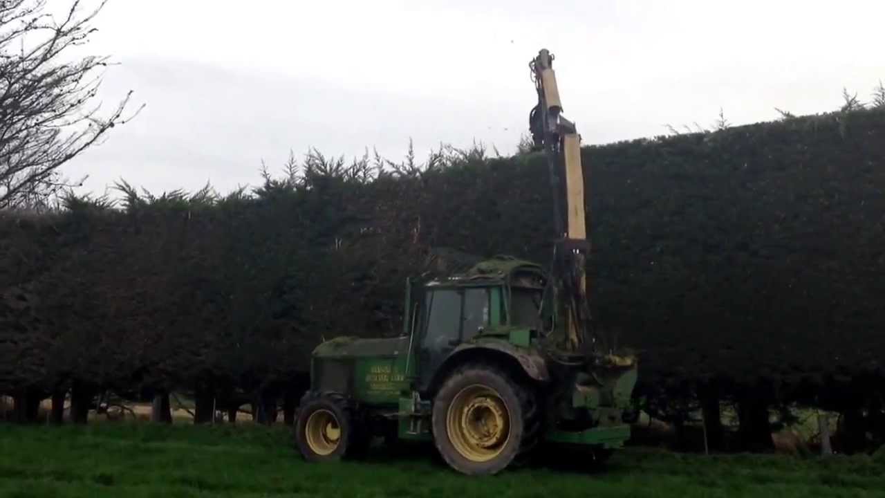 Hedge Cutter at work - YouTube