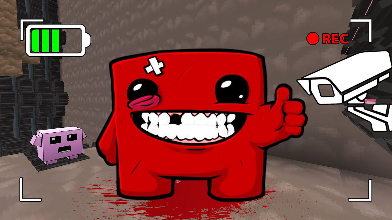 СЛЕЖУ ЗА СУПЕР МИТ БОЙ ЧЕРЕЗ КАМЕРУ В МАЙНКРАФТ SUPER MEAT BOY FNF ...
