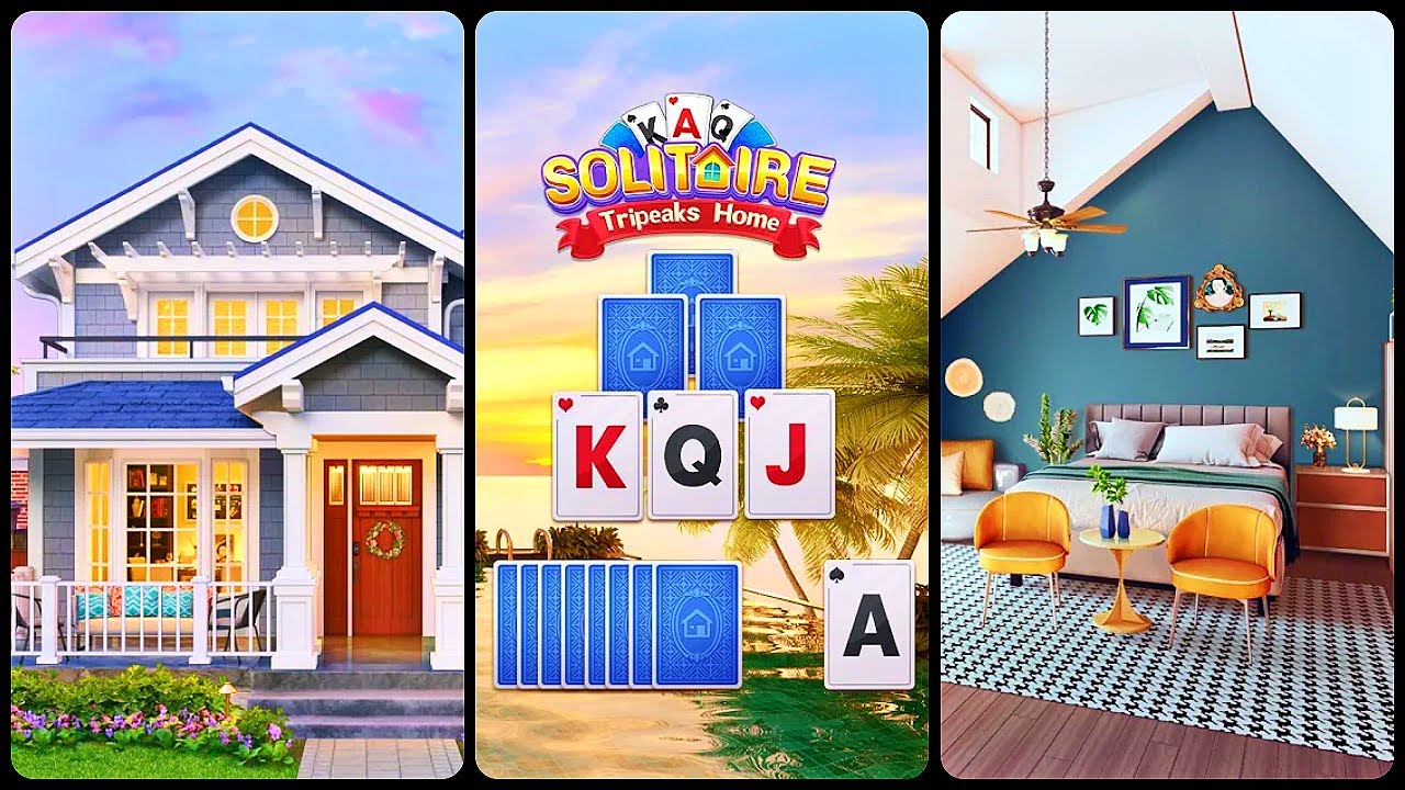 Solitaire Tripeaks Home Gameplay (Android/Design) - YouTube