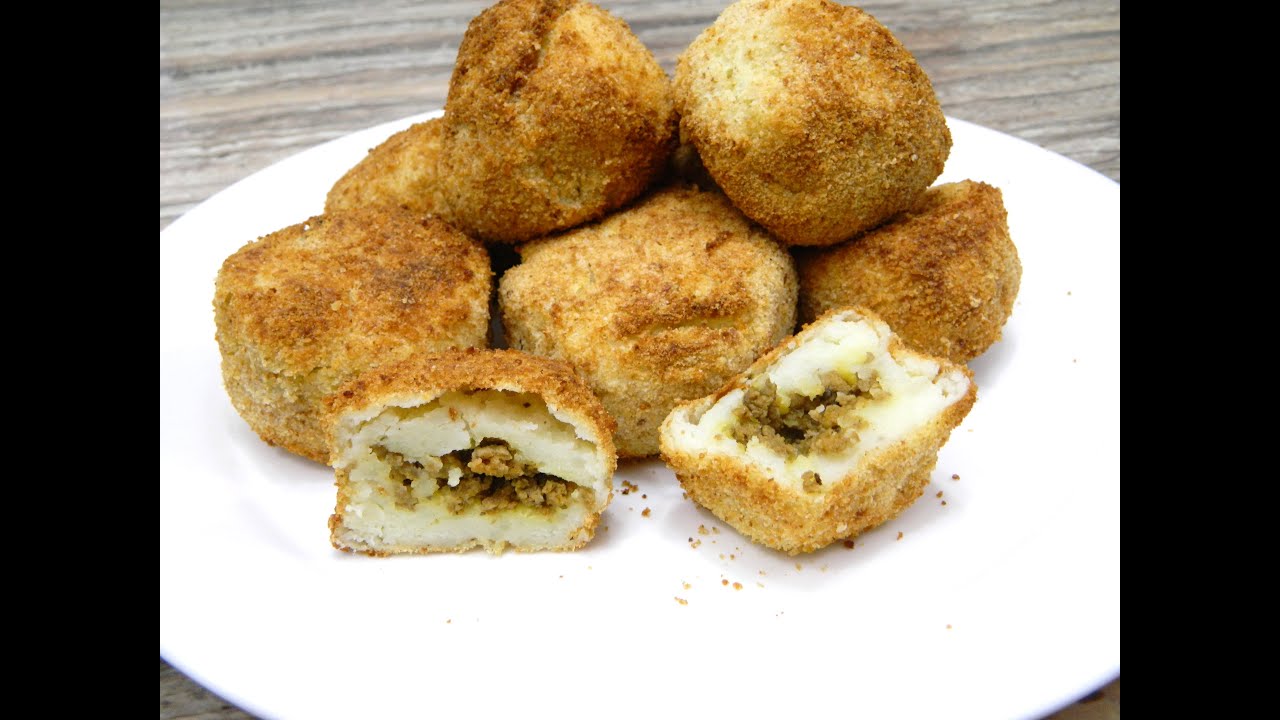 How to make Rellenos de Papa or Stuffed Potato Balls in an Air Fryer ...