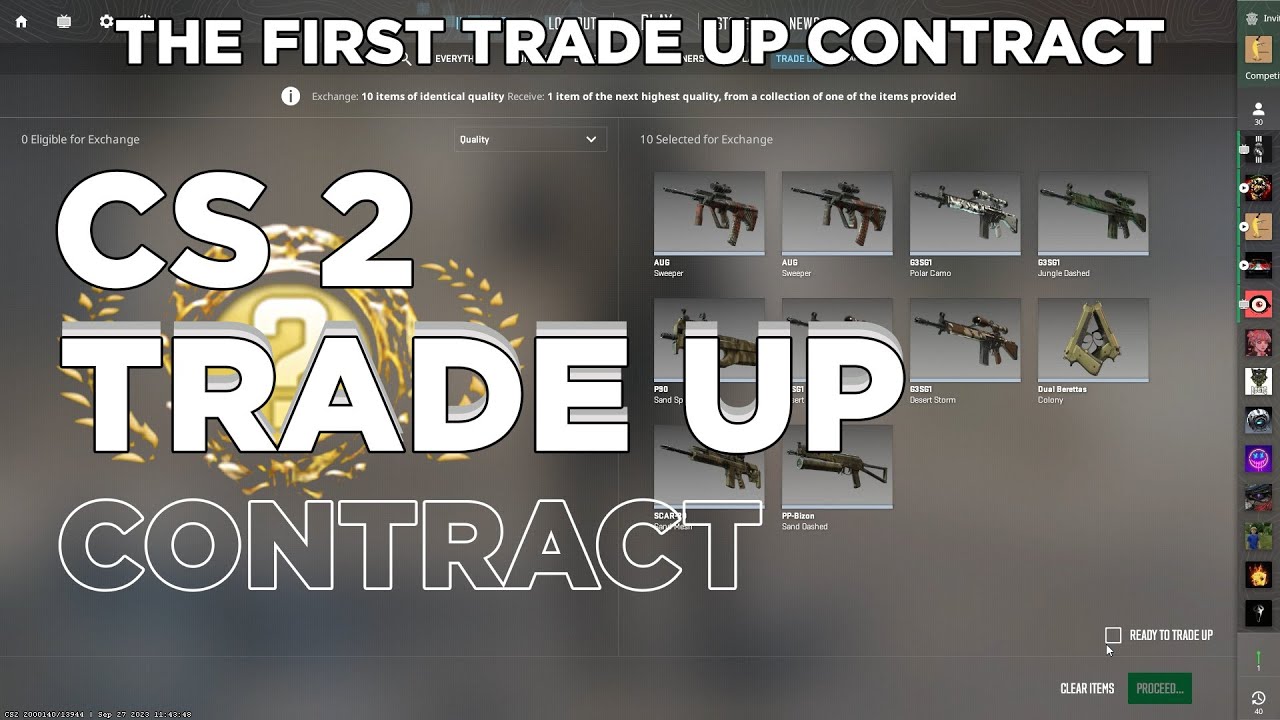 The First Trade Up Contract in the History of Counter strike 2 - YouTube