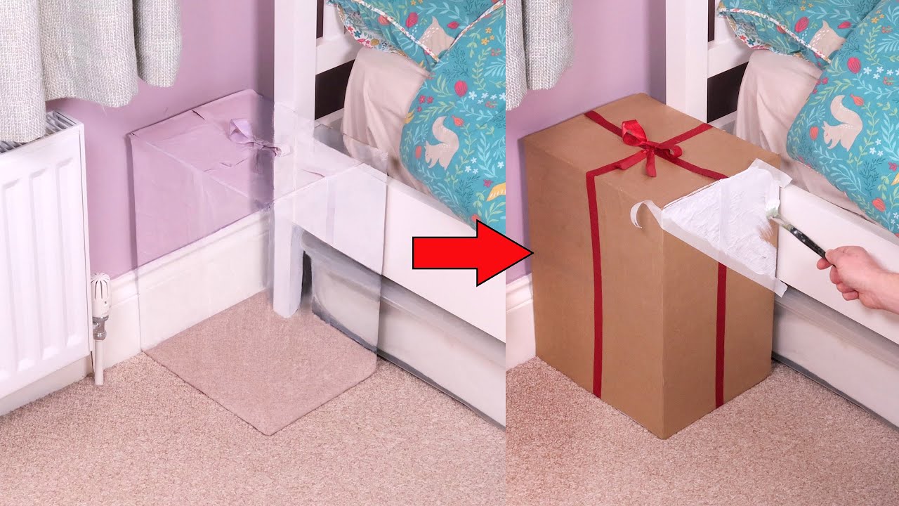 How to Draw - Easy Invisible Present Illusion! - YouTube