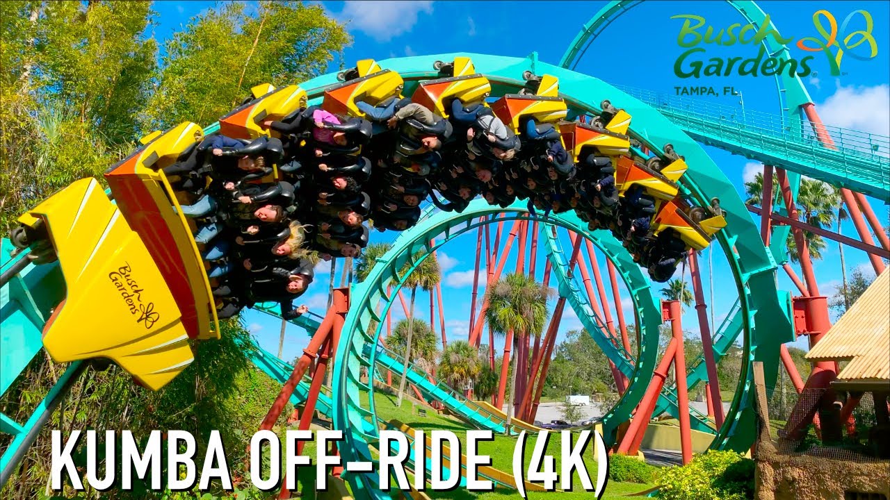 Kumba Off-Ride Video (4K) - Busch Gardens Tampa Bay - Non Copyright ...