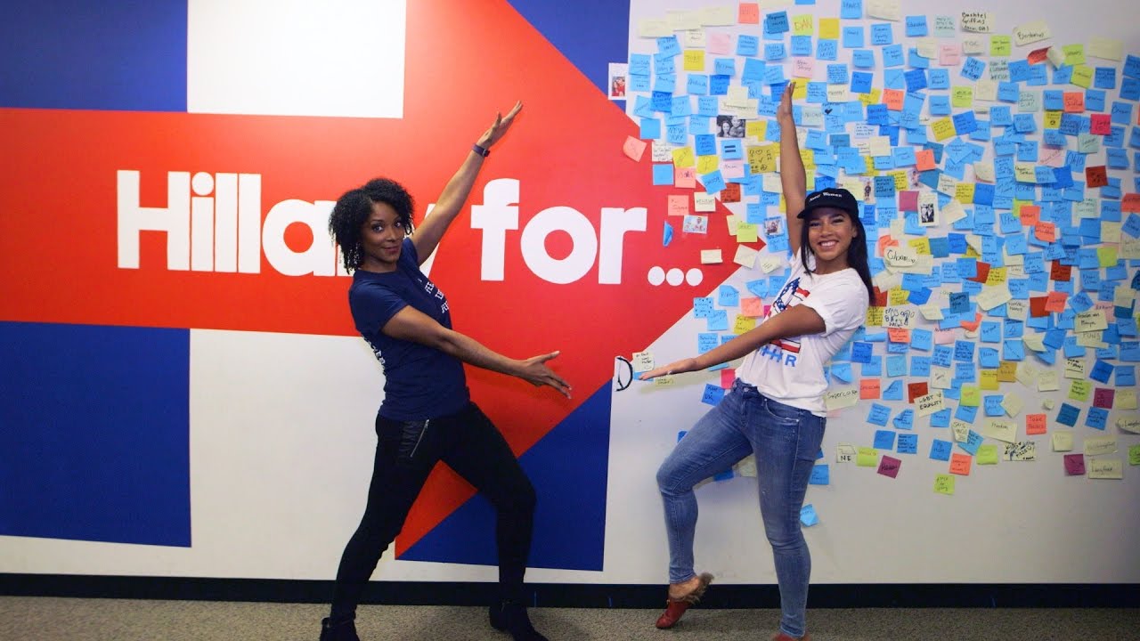 Hillary Clinton's Campaign HQ Is Full of Girl Power | Hannahgram - YouTube
