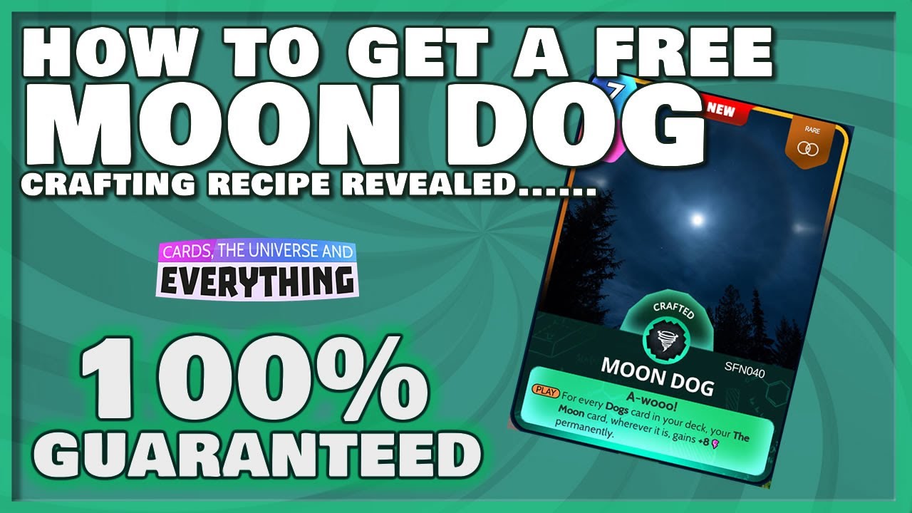 How to craft Moon Dog Cards Universe and Everything - YouTube