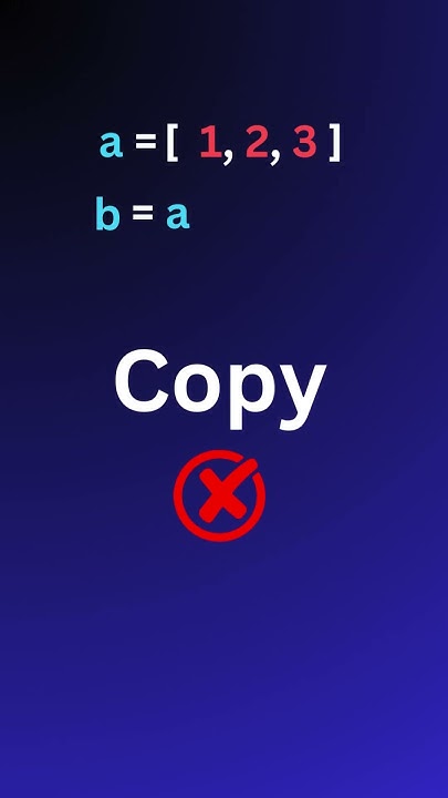 π« Why Using '=' for Variable Copy is a Trap! π₯ #CodingMistakes # ... π« Why Using '=' for Variable Copy is a Trap! π₯ #CodingMistakes # ...