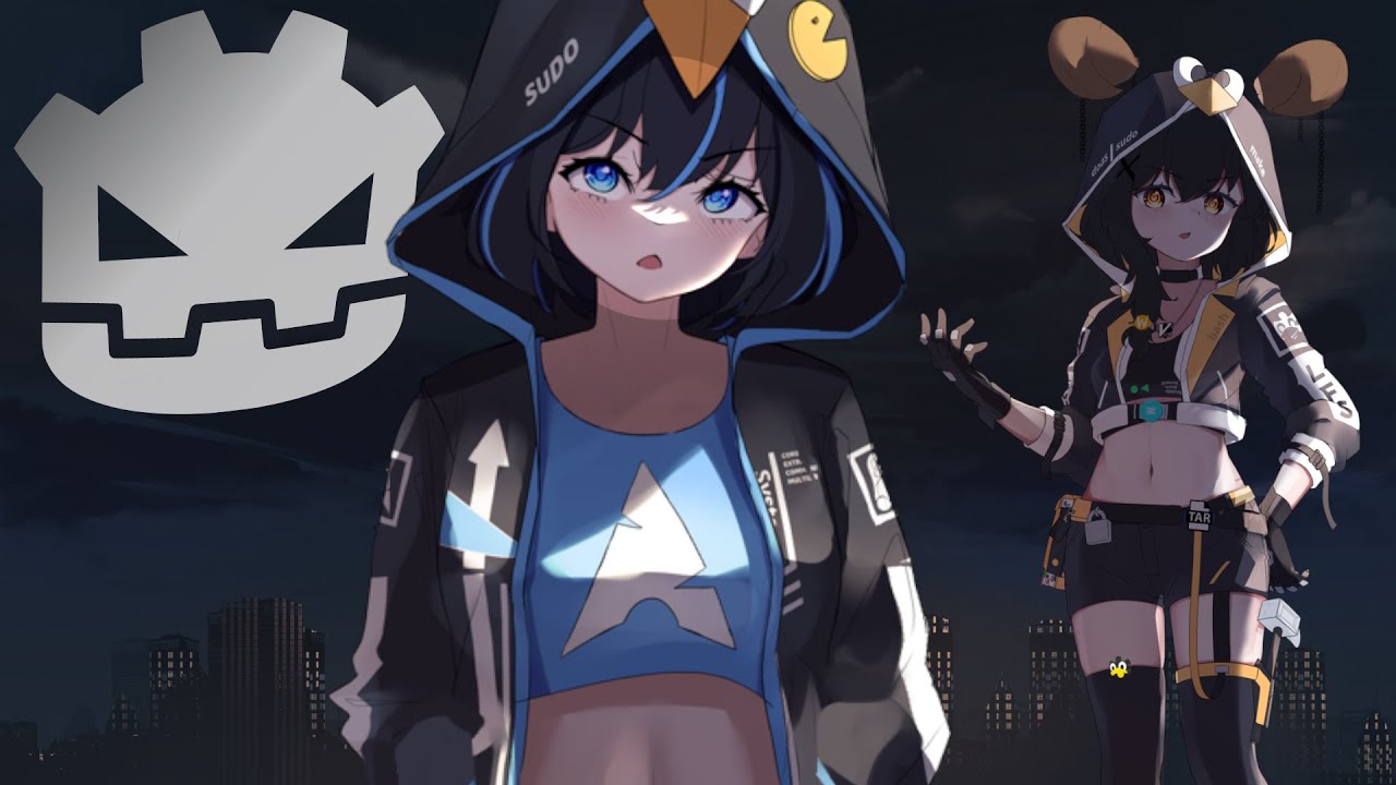 System 77: Linux-Chan vs Virus [PC Open Source Godot Platformer Game ...