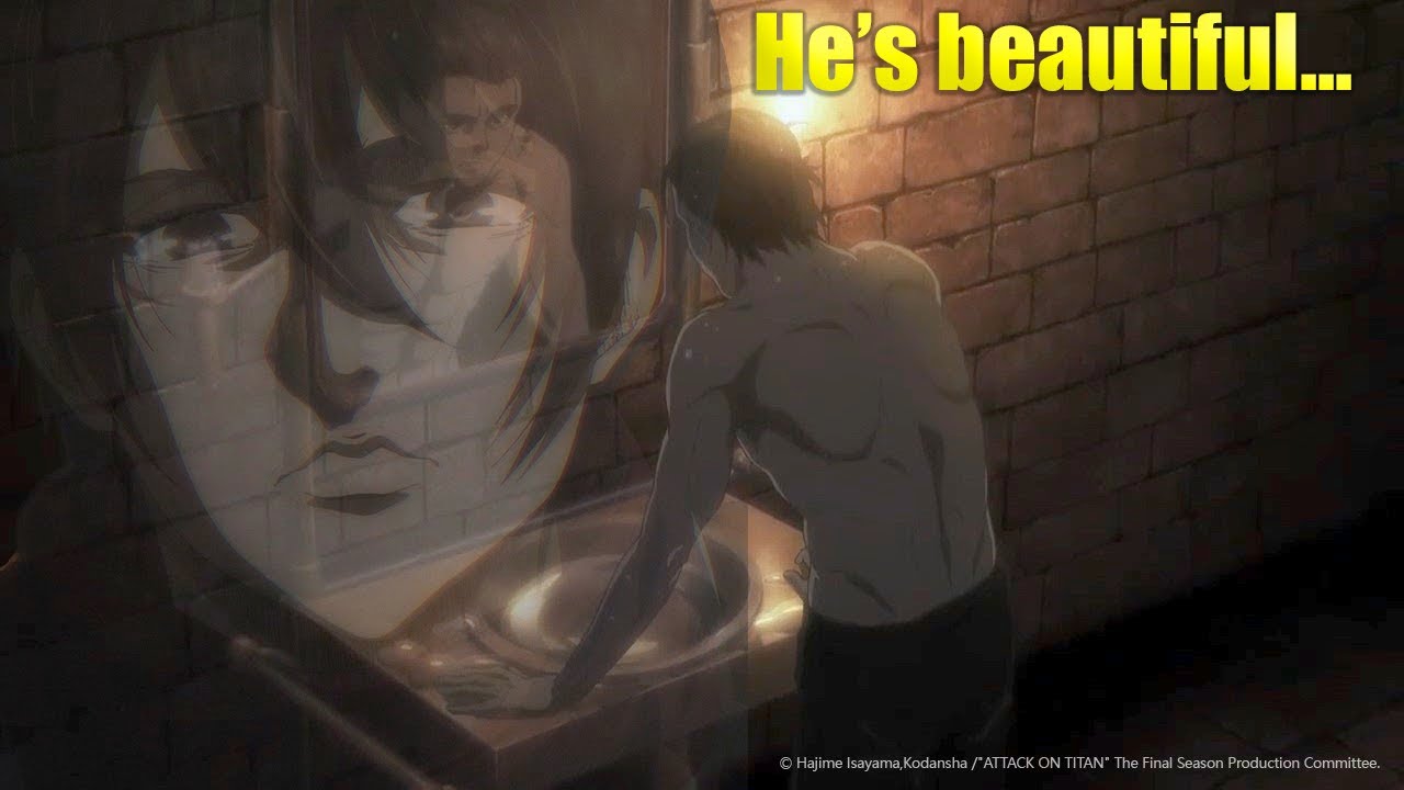 Mikasa simps for Eren - YouTube