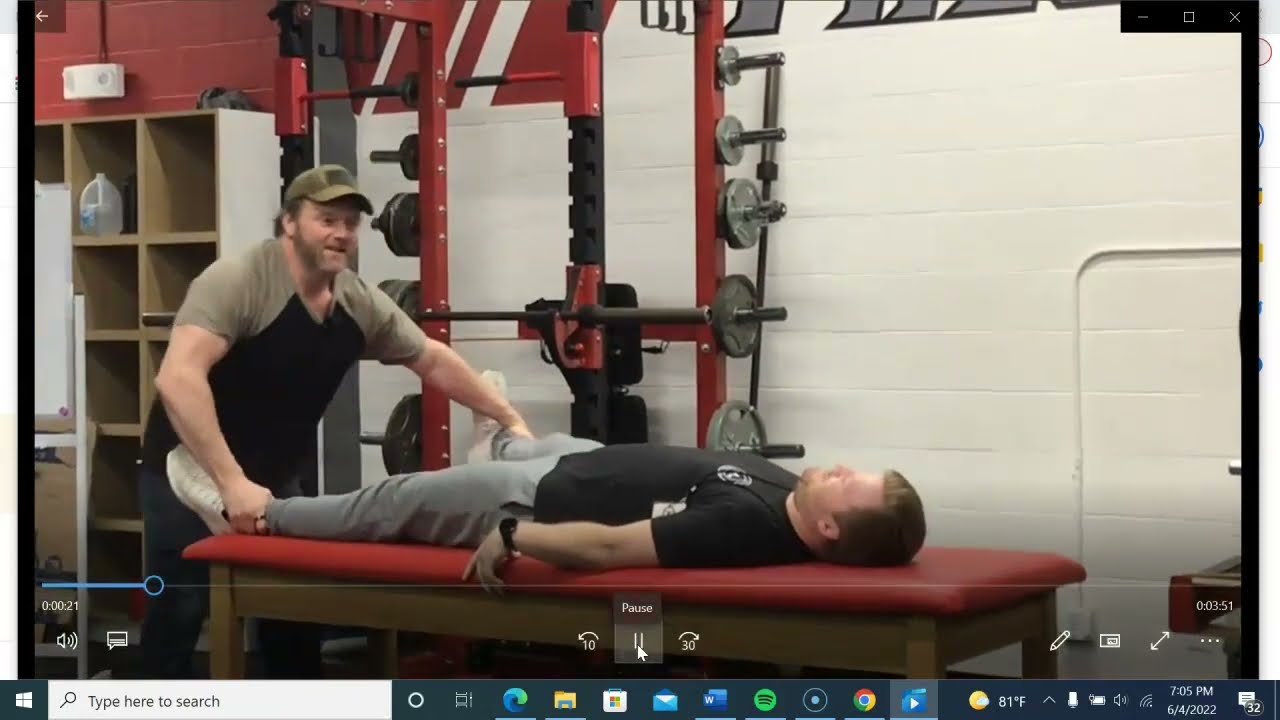 Lateral Sling Test RPR Posterior Chain Series 5.1 - YouTube