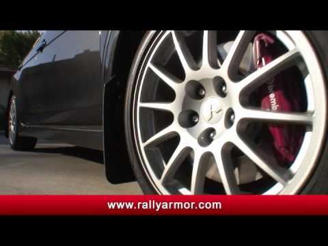 Rally Armor Mitsubishi EVO X UR Mudflap How-To Install Video by www ...