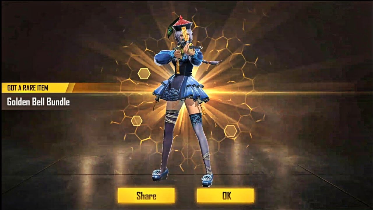 How To Get Golden Bell Bundle in Diamond Royale? || Free Fire New Luck ...