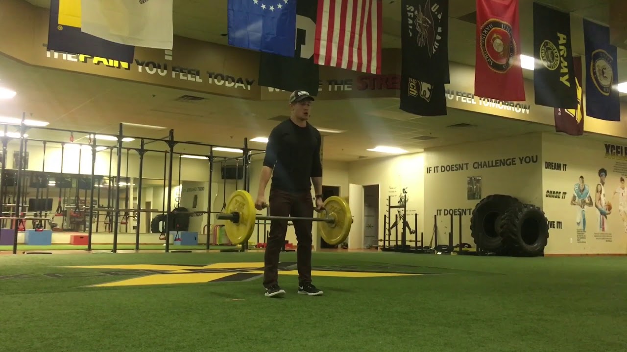 Trap Bar Hang High Pull - YouTube