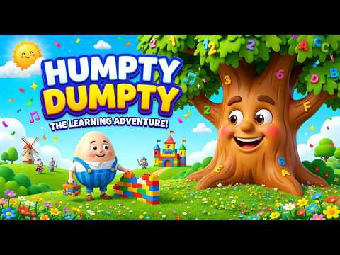 Humpty Dumpty Rebuild Song! 🧱 | Learn Shapes & Colors | Kids Learning Trees TV