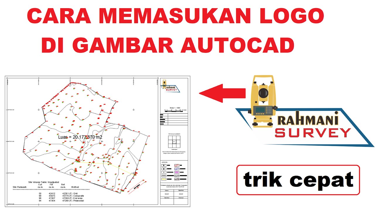 Cara memasukkan logo dan gambar ke autocad dengan mudah - YouTube