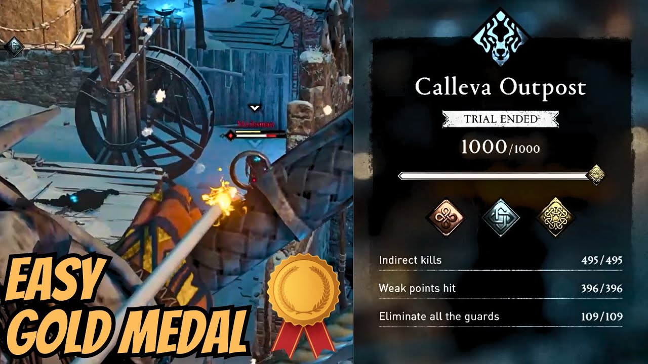 Calleva Outpost WOLF Mastery Challenge Gold Medal Guide - YouTube