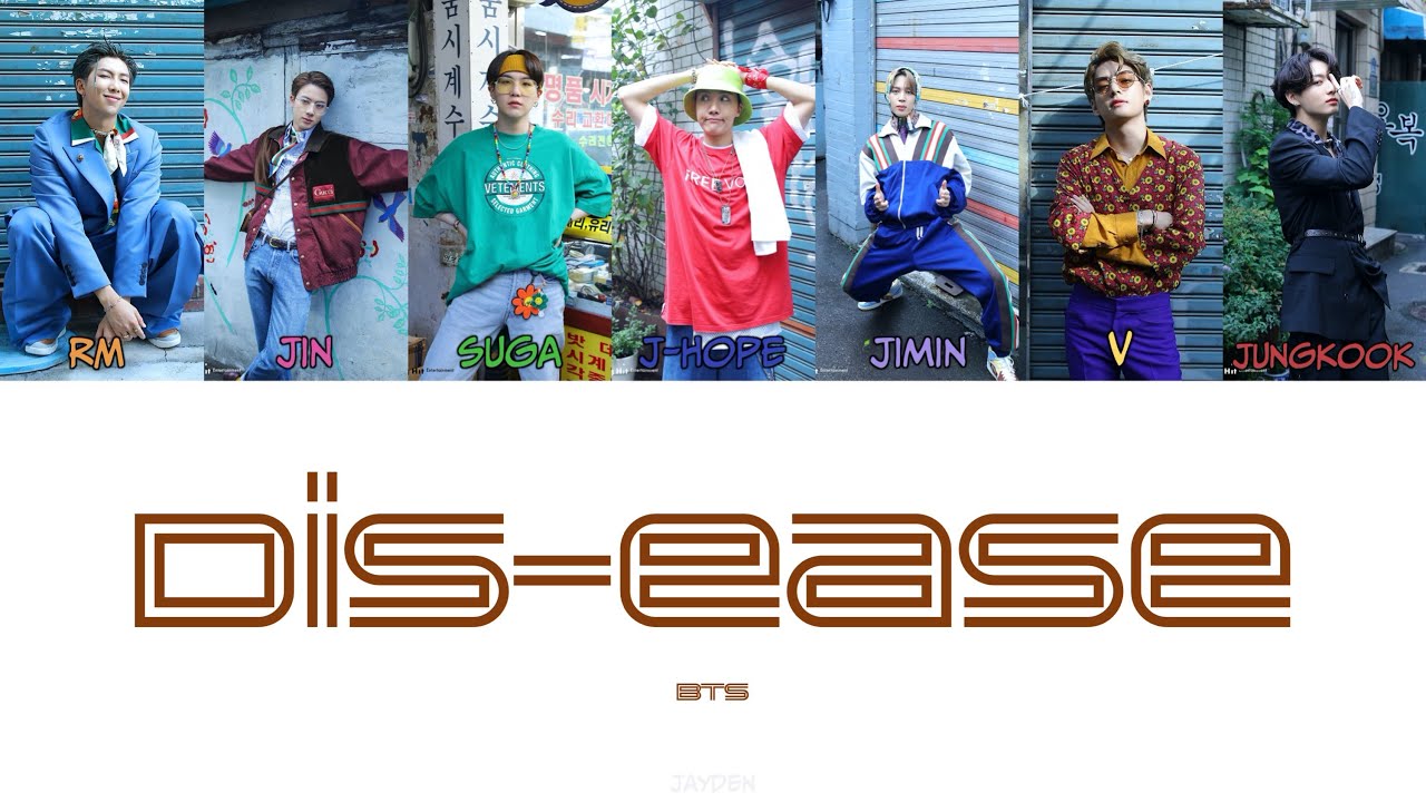 BTS - 'BE; Dis-ease 병 (Color coded lyrics) - YouTube