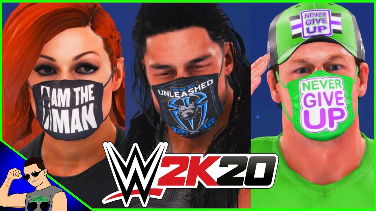 WWE 2K20 Custom Covid-19 Masks (WWE 2K20 Creations) - YouTube