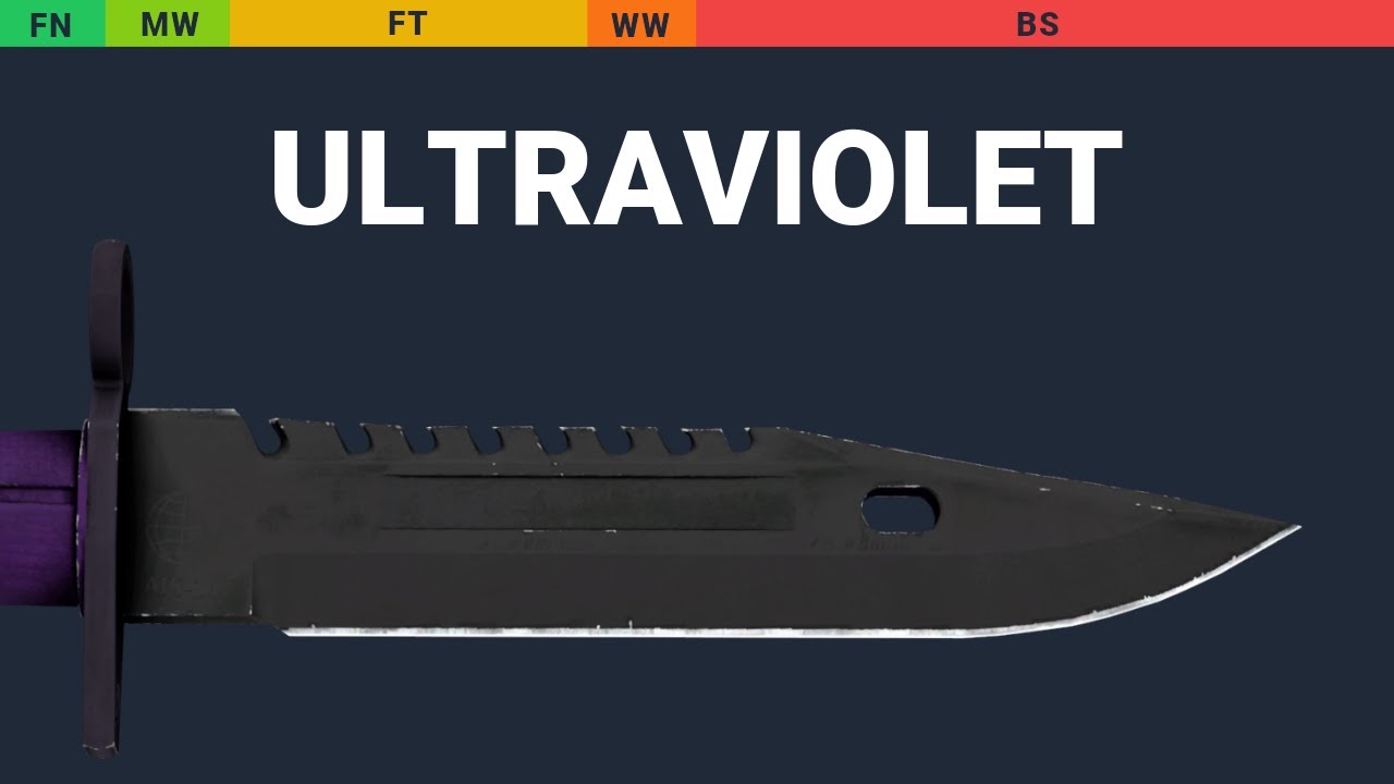 M9 Bayonet Ultraviolet - Skin Float And Wear Preview - YouTube