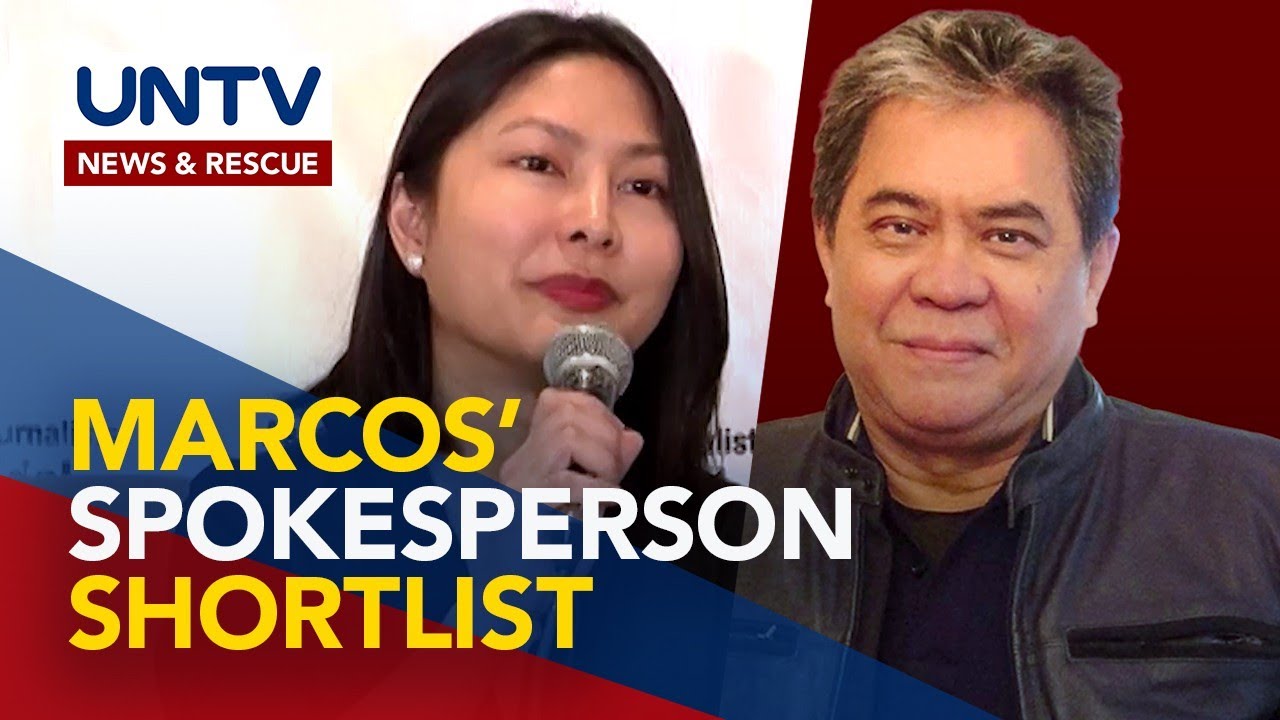 Ex-Press Secretary Tiglao at Atty. Jimeno, kabilang sa pinagpipiliang ...