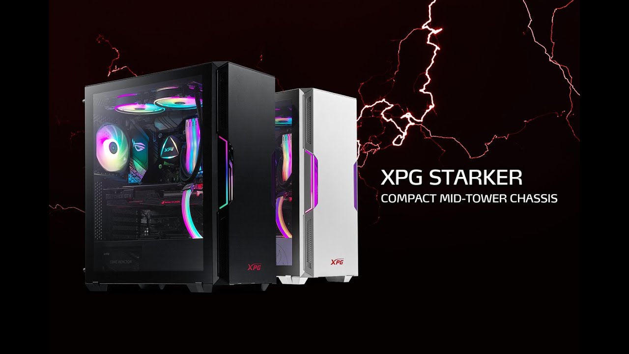 CHASIS XPG STARKER WHITE GABINETE - YouTube
